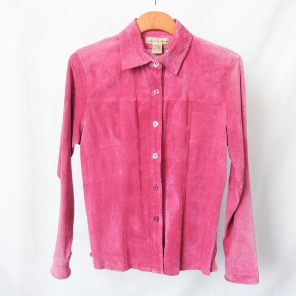 Suede Essentials | Jackets & Coats | Vintage 9s Pink Suede Leather ...